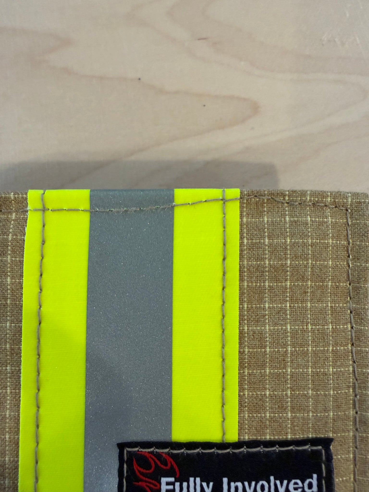 BLEMISHED Firefighter Personalized TAN Captain Wallet