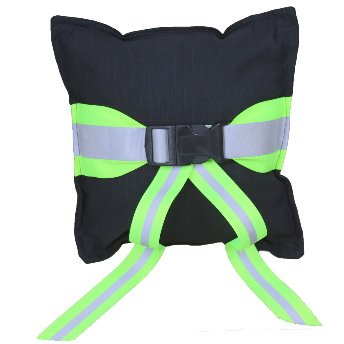 Firefighter BLACK Ring Bearer Pillow – Fully Involved Stitching